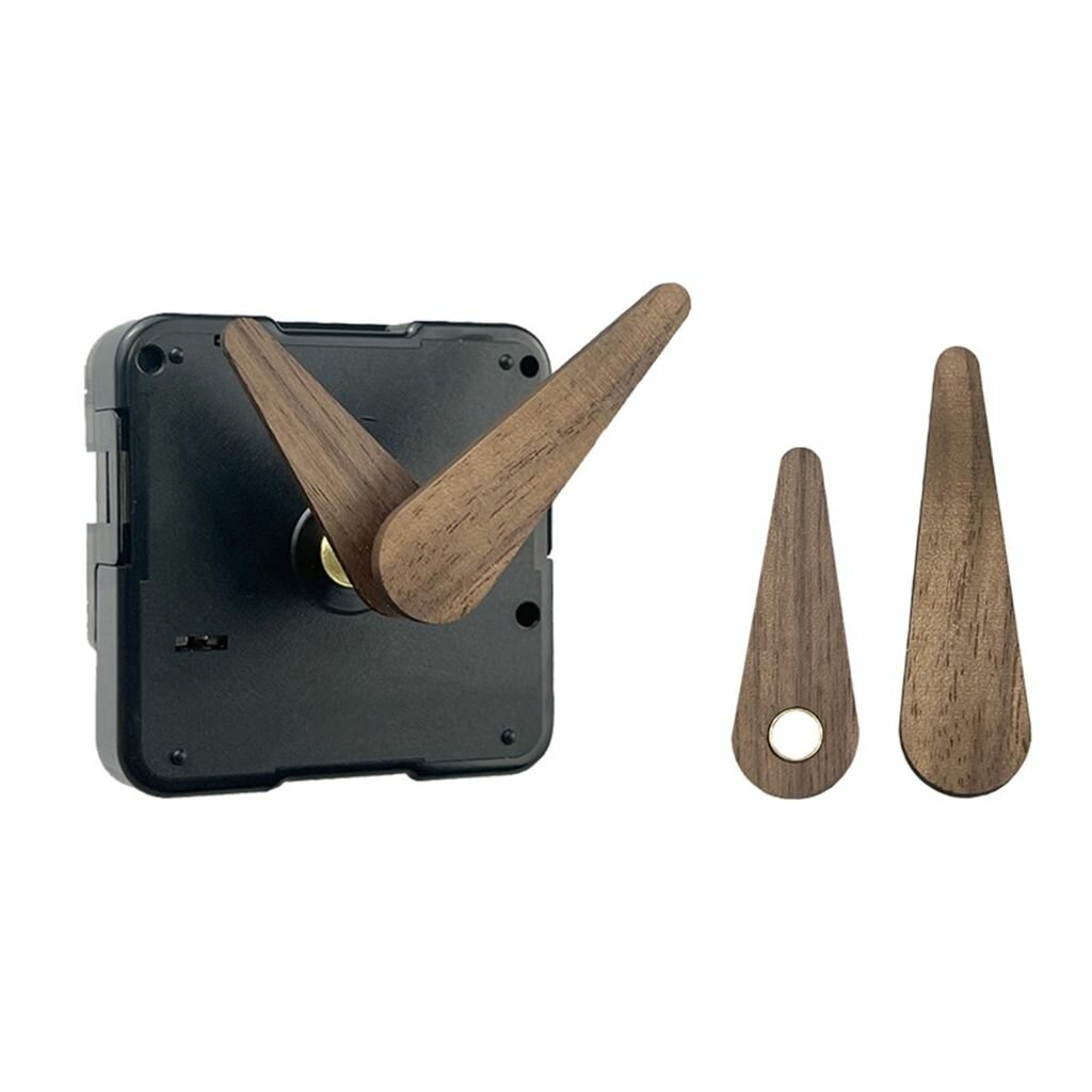 Круглый механизм для ремонта настенных часов с деревянными стрелками для художественного декора 8-10 мм