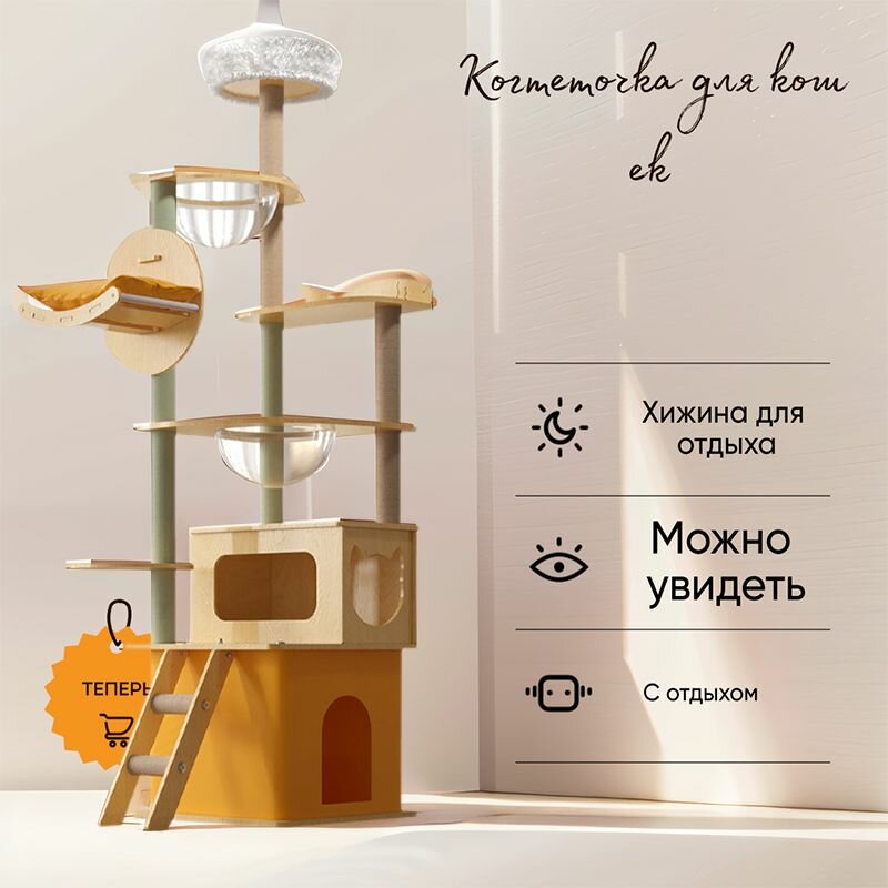 Рама для лазания по кошкам, 50*50*195 см