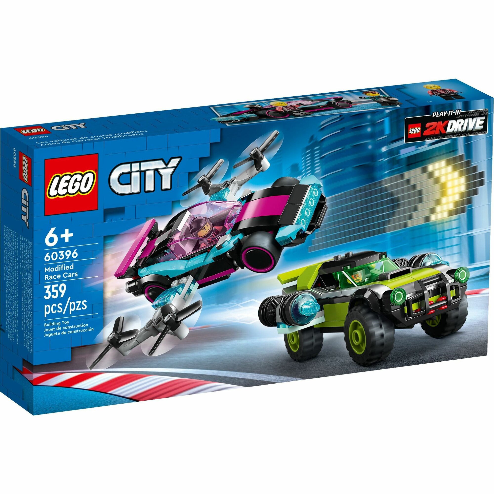Конструктор LEGO City 60396 Модифицированные гоночные автомобили
