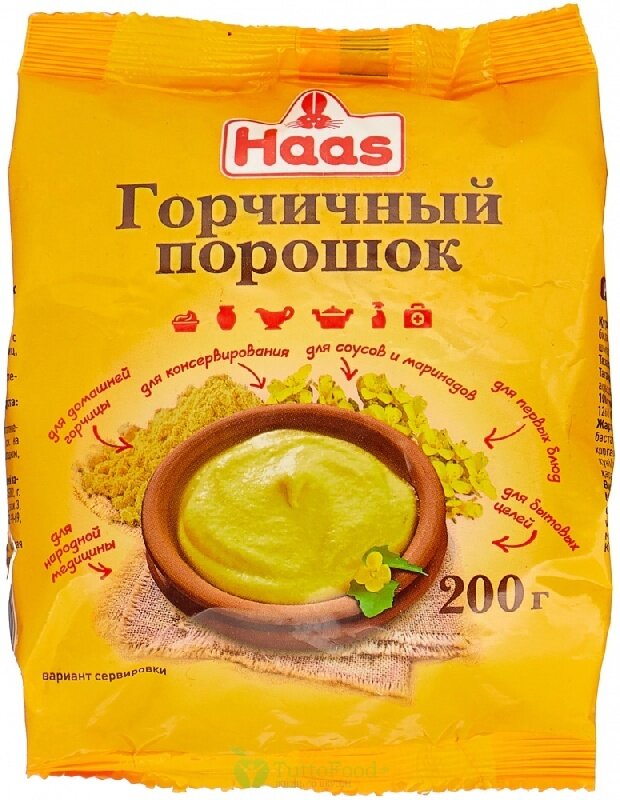 Порошок HAAS Горчичный /пакет/ 200г
