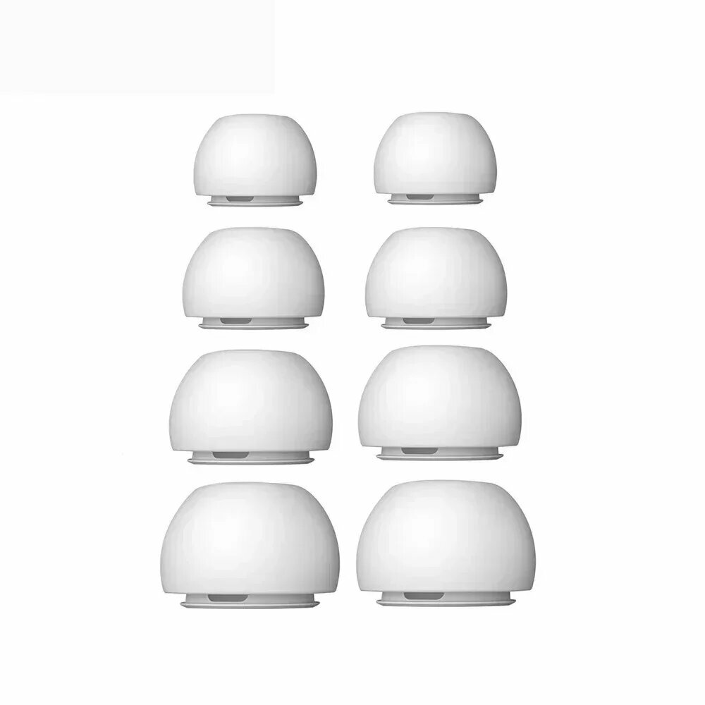 4 пары мягких силиконовых амбушюр для Apple Airpods Pro 1/2 Gen 4Pair, White Mixed
