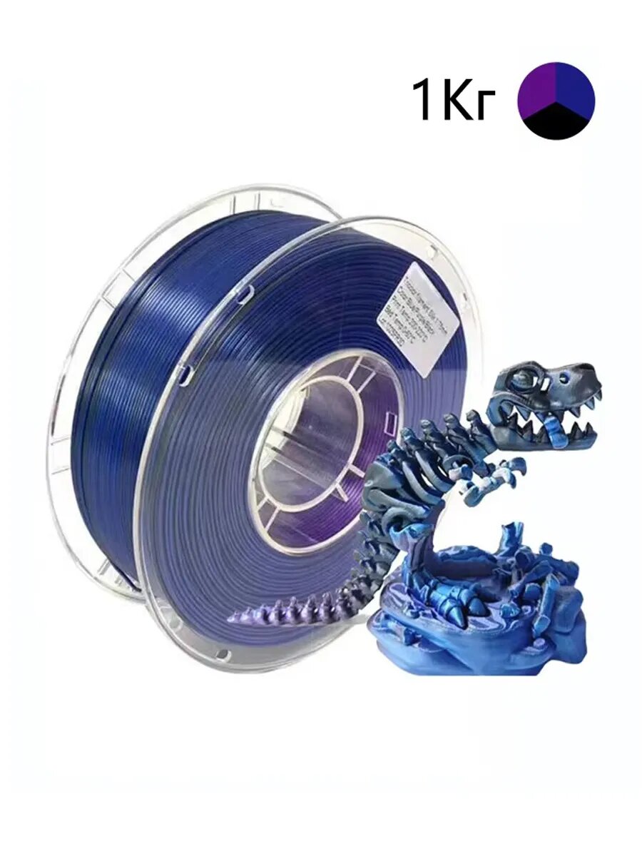 Пластик для 3D печати Nexaforge TYPE K, 1,75мм, трехцветный, шелк