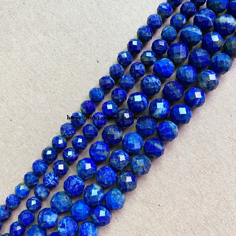 Бусины Tony and Beads фиолетовый аметист 7 дюймов 6 8 10 мм Синий, 6mm 29 to 31pcs, Lapis Lazuli