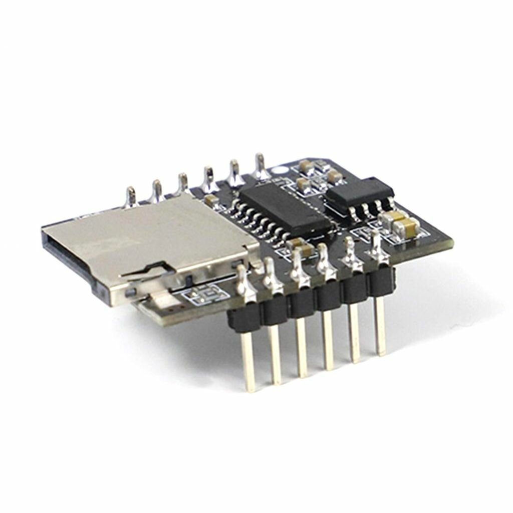 Последовательный голосовой модуль MP3 CX1000BM и разъем для подключения