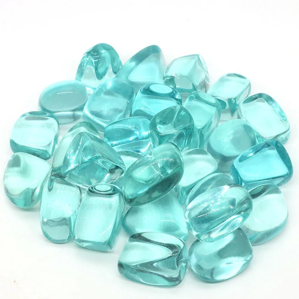 Обсидиан океанского синего цвета 100g