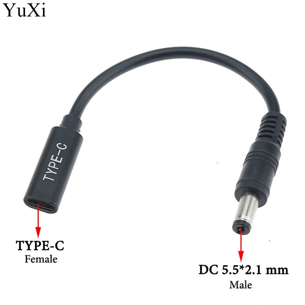 Адаптер USB-C на DC 5.5x2.1 мм