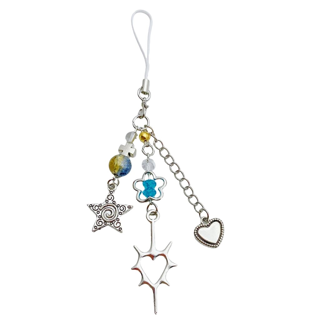 Ручной Работы Из Бисера Телефона Цепи Камеры Сумка Шарм Сердце Крест Цветок Кулон Брелок Стильный Женский Рюкзак Украшения