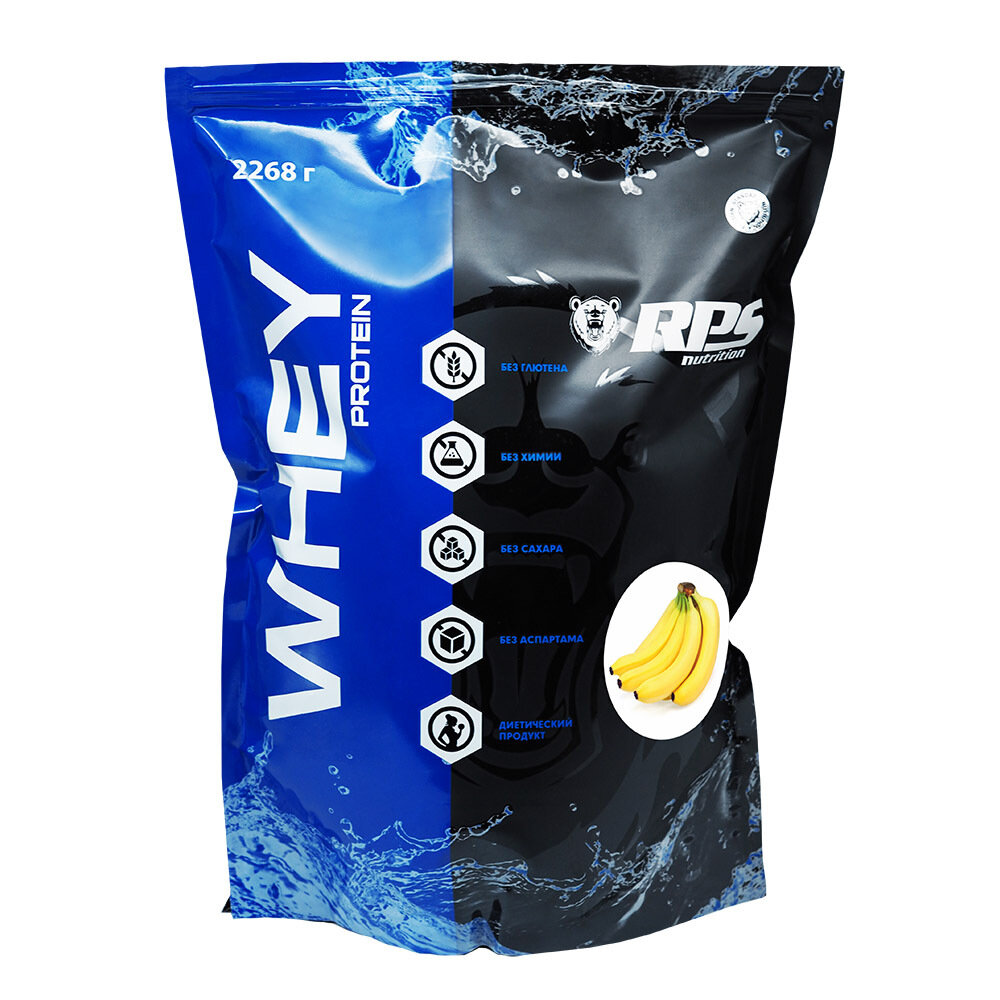 Сывороточный протеин RPS Nutrition Whey Protein - 2268 г, банан