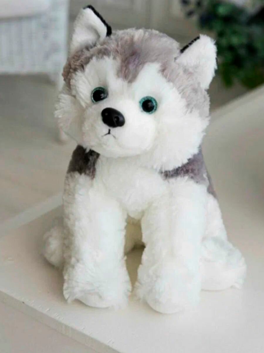 Мягкая игрушка - шенок Хаски .25 см