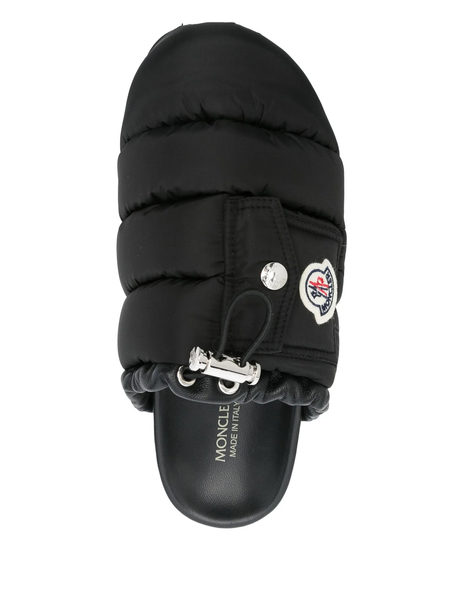 Шлёпанцы Moncler Mon Pocket, размер 37, black/black — фото 1