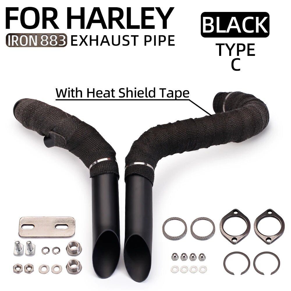 Выхлопная система для мотоцикла Harley Softail Sportster 883 1200 выхлопная система для мотоцикла выхлопная труба для мотоцикла XL883 type-C