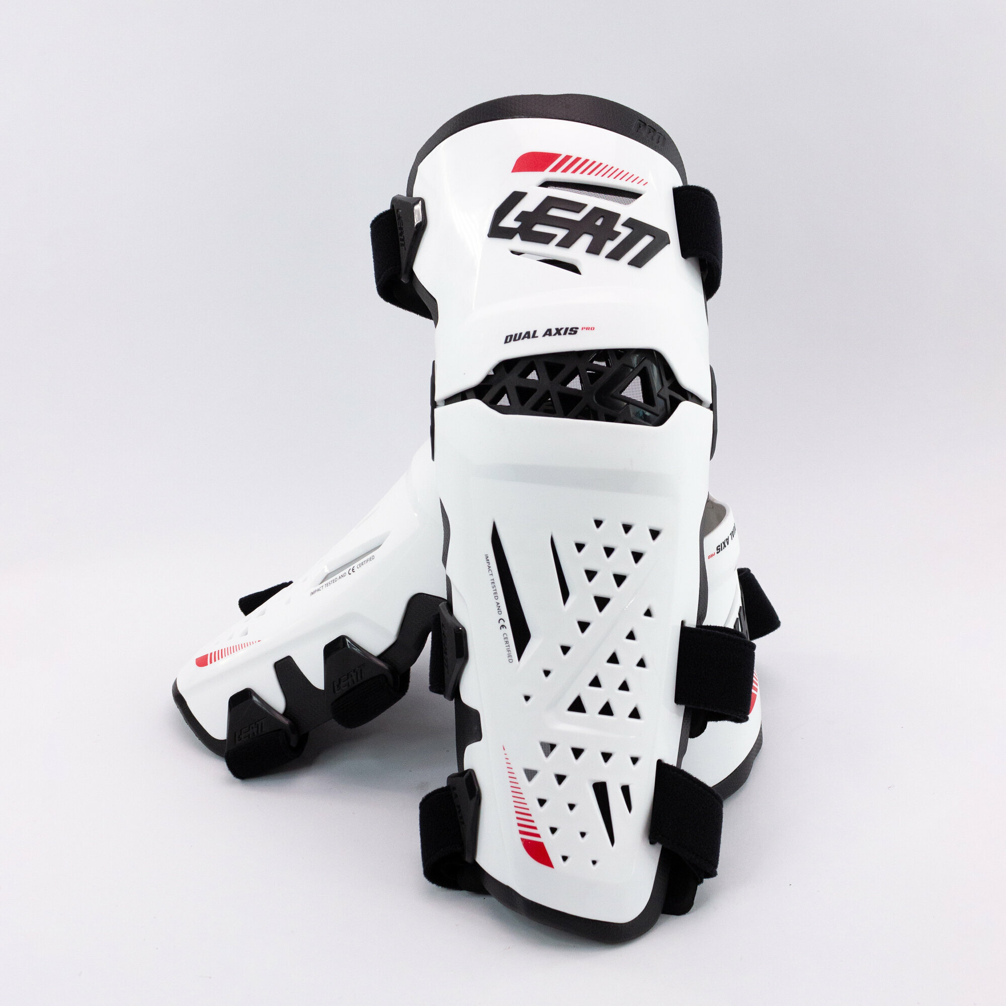 Наколенники Leatt Dual Axis Pro Knee & Shin Guard White, для мотокросса и эндуро, размер S/M