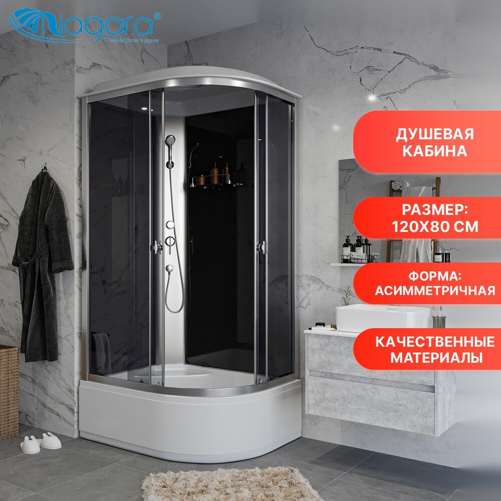 Душевая кабина Niagara Eco E120/80/40L/TN 120x80