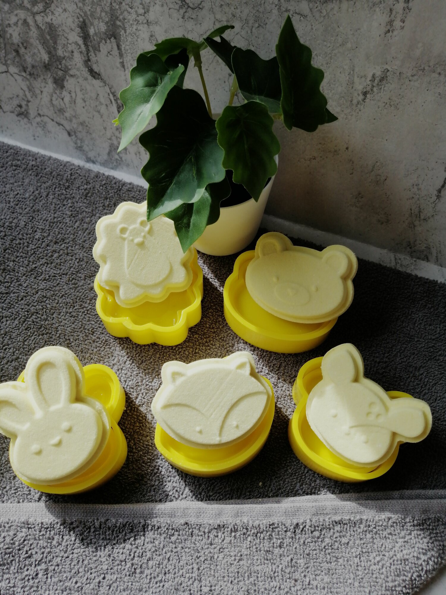 Набор формочек 3D мини "мордашки", форма для бомбочек