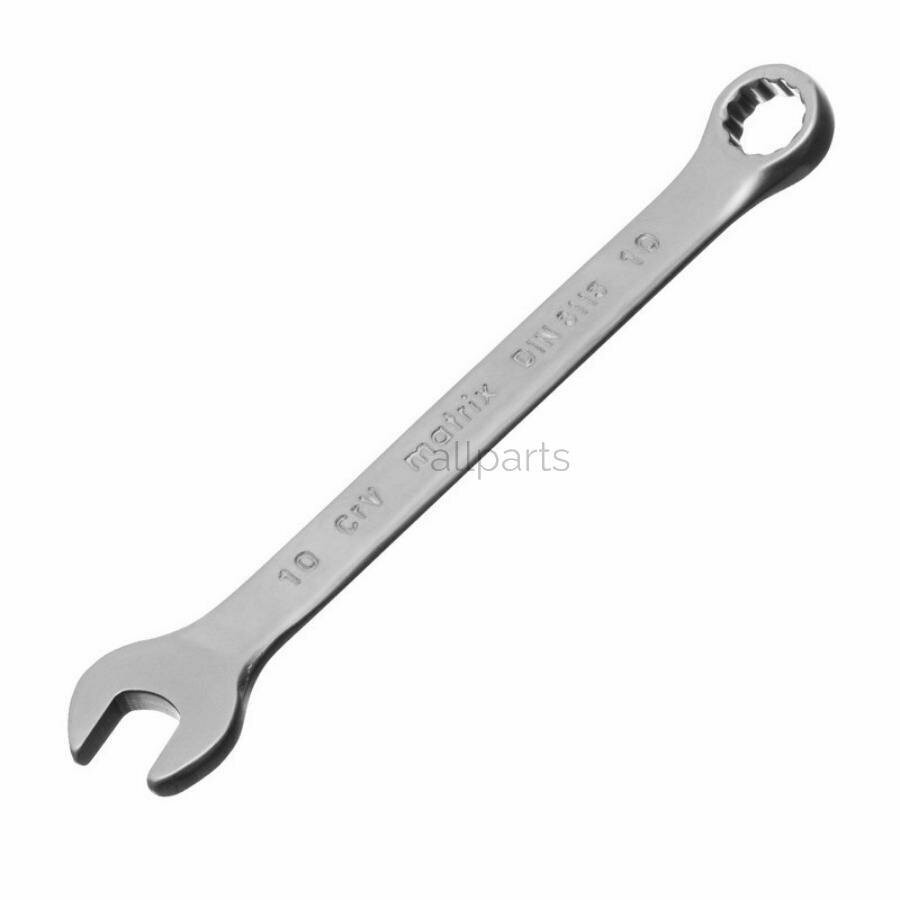 MATRIX 15106 Ключ комбинированный, 10 мм, CrV, матовый хром MATRIX 15106