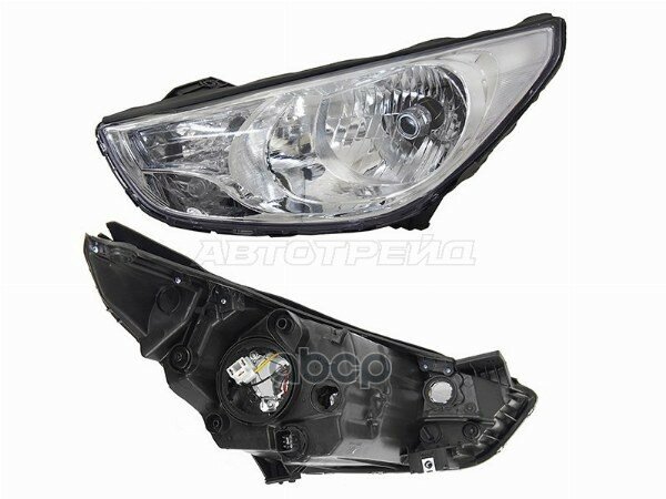 Фара Sat ST2211157L Hyundai Tucson 2009-2013 левый, галоген передняя оптика