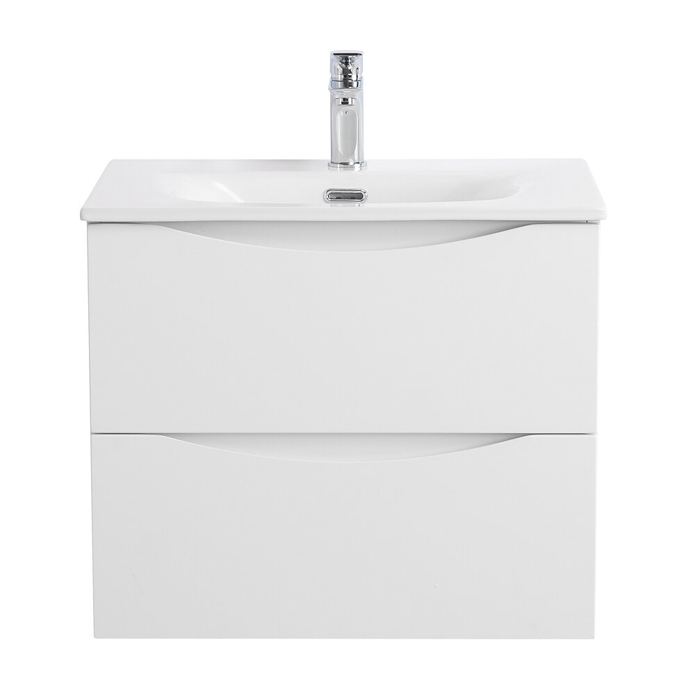 Тумба с раковиной BelBagno Marino-Cer-N 70 MARINO-CER-N-700-2C-SO-BO-P Bianco Opaco