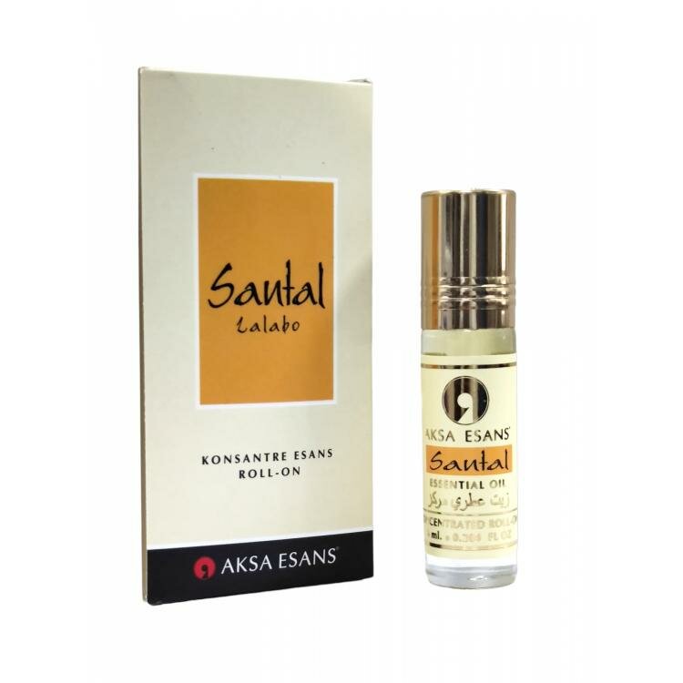 SANTAL LALABO Concentrated Perfume Oil, Aksa Esans (сантал лалабо турецкие роликовые масляные духи, Акса Эсанс), 6 мл.
