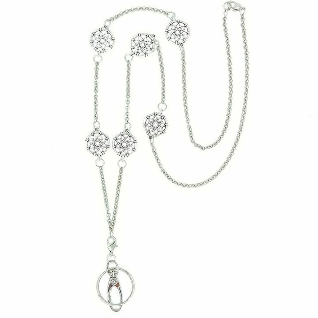 Модный цепочный шнурок для держателя значков ключей металлическое ожерелье