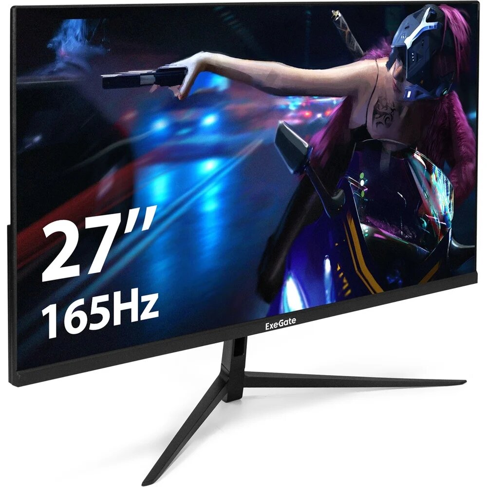 Монитор ExeGate Combat EF2707C игровой, 165 Гц, 27", IPS LED, Grade A+, FHD, 1920x1080, 165Гц, 16:9, 300cd/m2, 1000:1, 178/178, 1ms, HDMI, DisplayPort 297306 эффективной работы