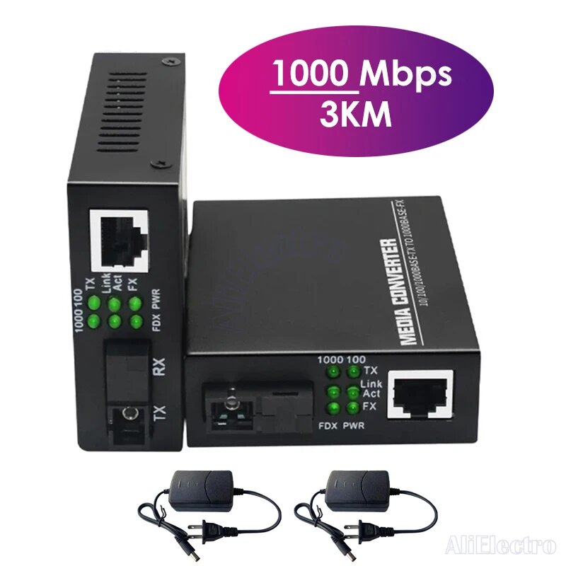 BELEZATELECOM Gigabit Fiber Optical Media Converter Gigabit