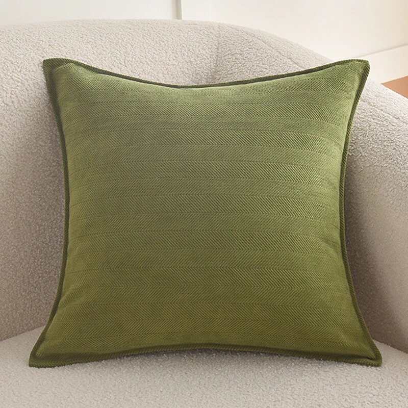 Наволочки Chenille 45x45/50x50 см Зеленый, 30x50cm, Olive Green