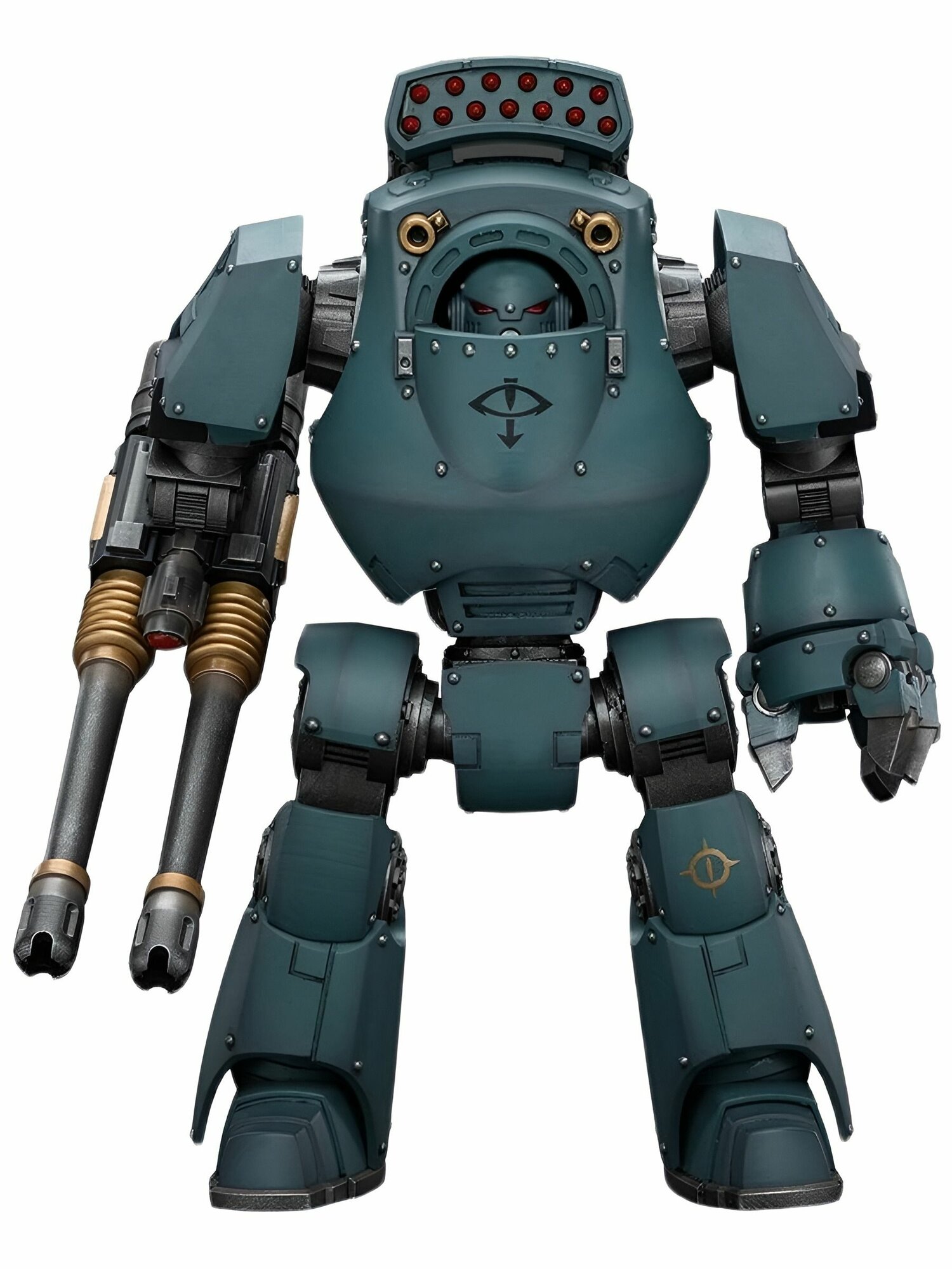 Подвижная фигурка JOYTOY Warhammer 40K The Horus Heresy Sons of Horus Contemptor Dreadnought with Gravis Autocannon коллекция игрушек
