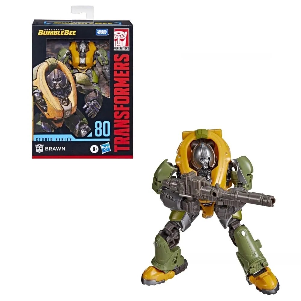 Хасбро Трансформеры Игрушка Transformers: Bumblebee Studio Series Deluxe Class SS80 Brawn 11.5cm