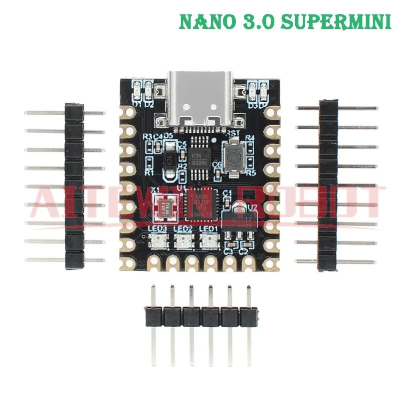 Плата разработки NANO V3.0/Nano SuperMini Type-C, чип atmega328p, последовательный порт ch340 для Arduino