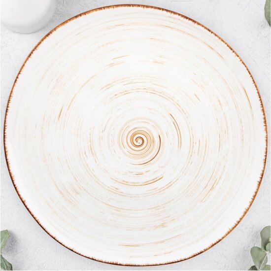 Блюдо сервировочное Elan Gallery "Кантри" натуральное, 30х30х2,7 см (760173)