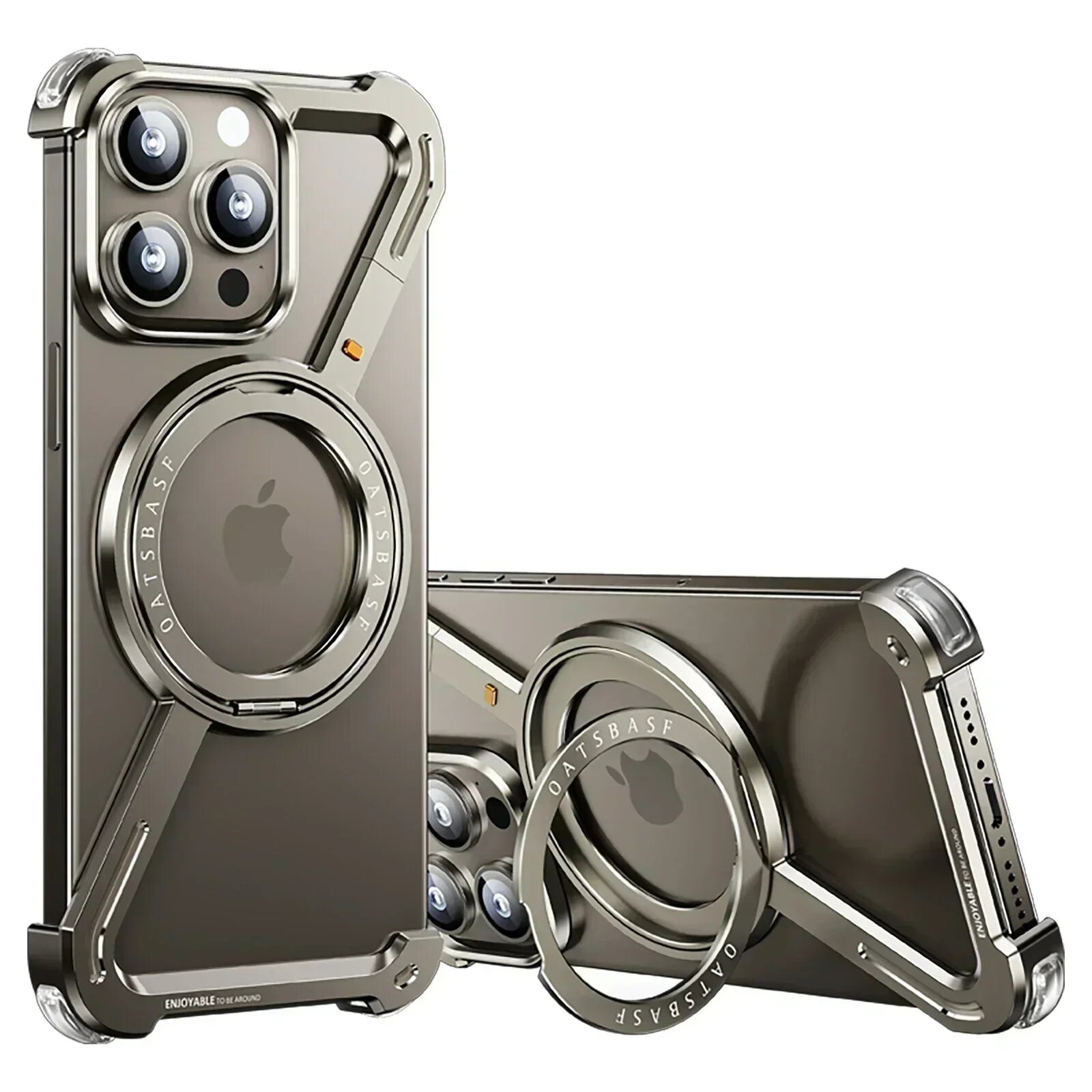 Чехол Oatsbasf Z Shape для iPhone 15 Pro Max Natural