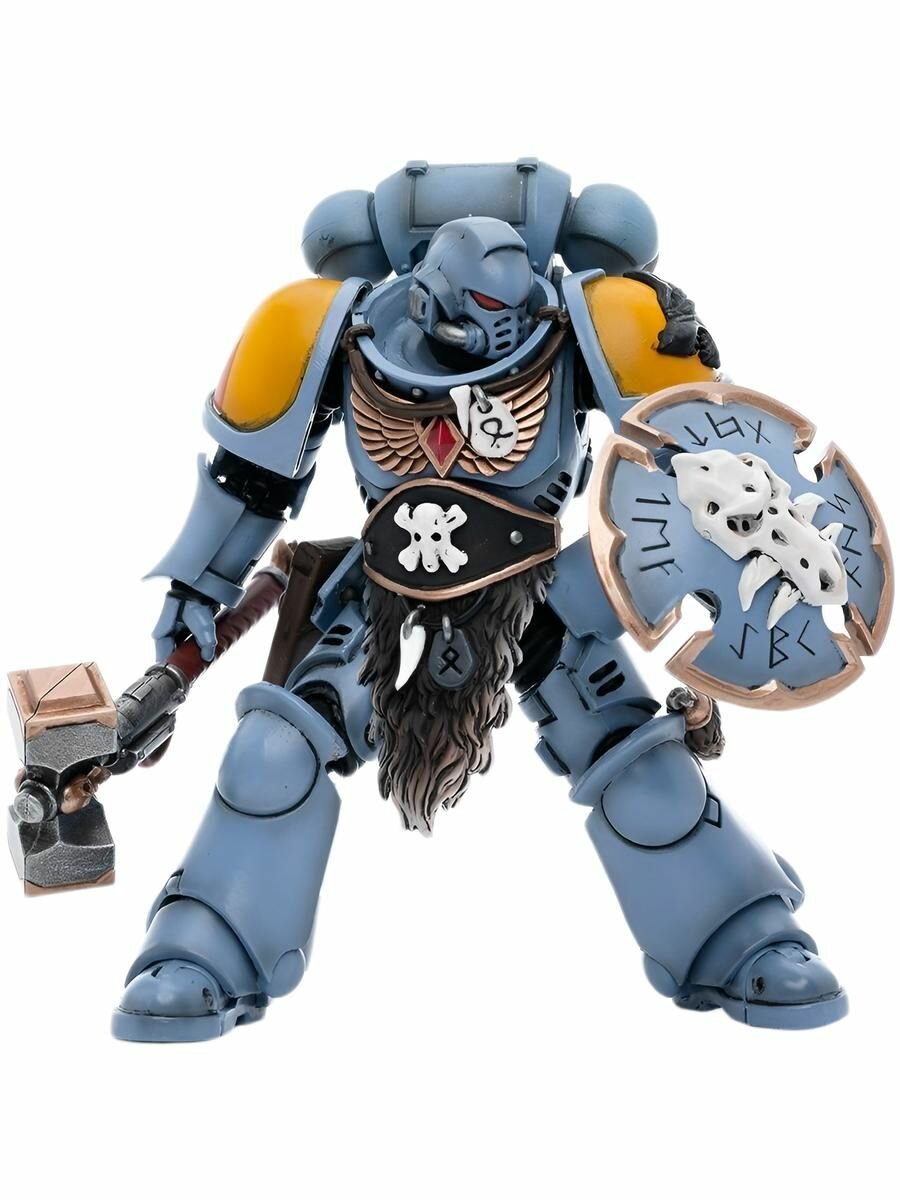 Подвижная фигурка JOYTOY Warhammer 40K Space Wolves Claw Pack Sigyrr Stoneshield