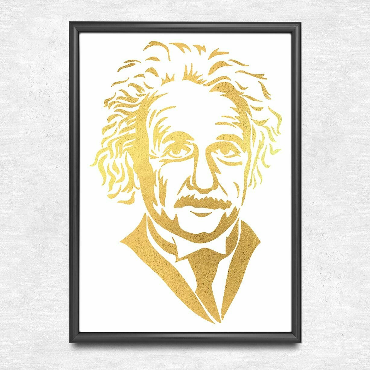 Постер Альберт Эйнштейн / плакат Albert Einstein Декор квартиры, дома, офиса, комнаты