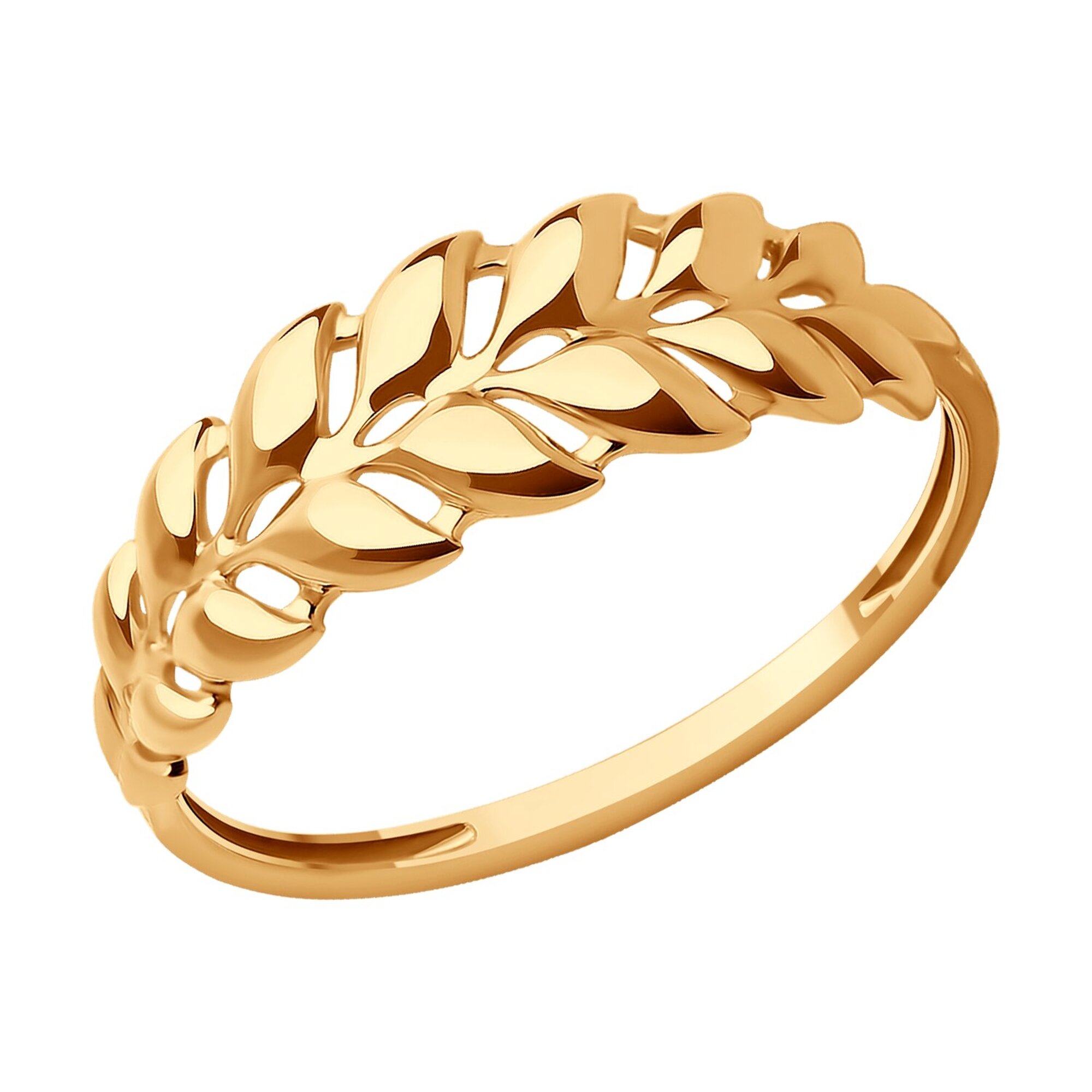 Кольцо, красное золото, 585 проба