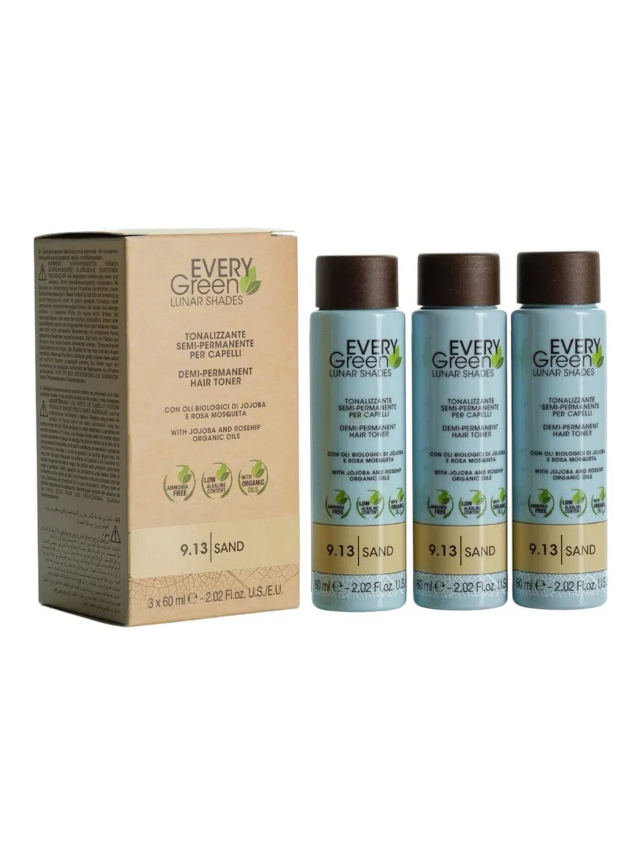 Полуперманентный тонер Dikson EveryGreen Lunar Shades Toner, без аммиака, 9/13 - Песок/Sand