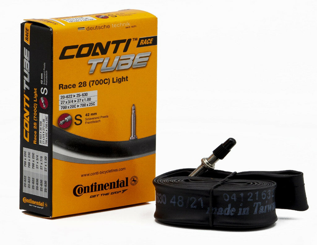 Камера CONTINENTAL RACE LIGHT 28'/700x20-25C, presta 42мм