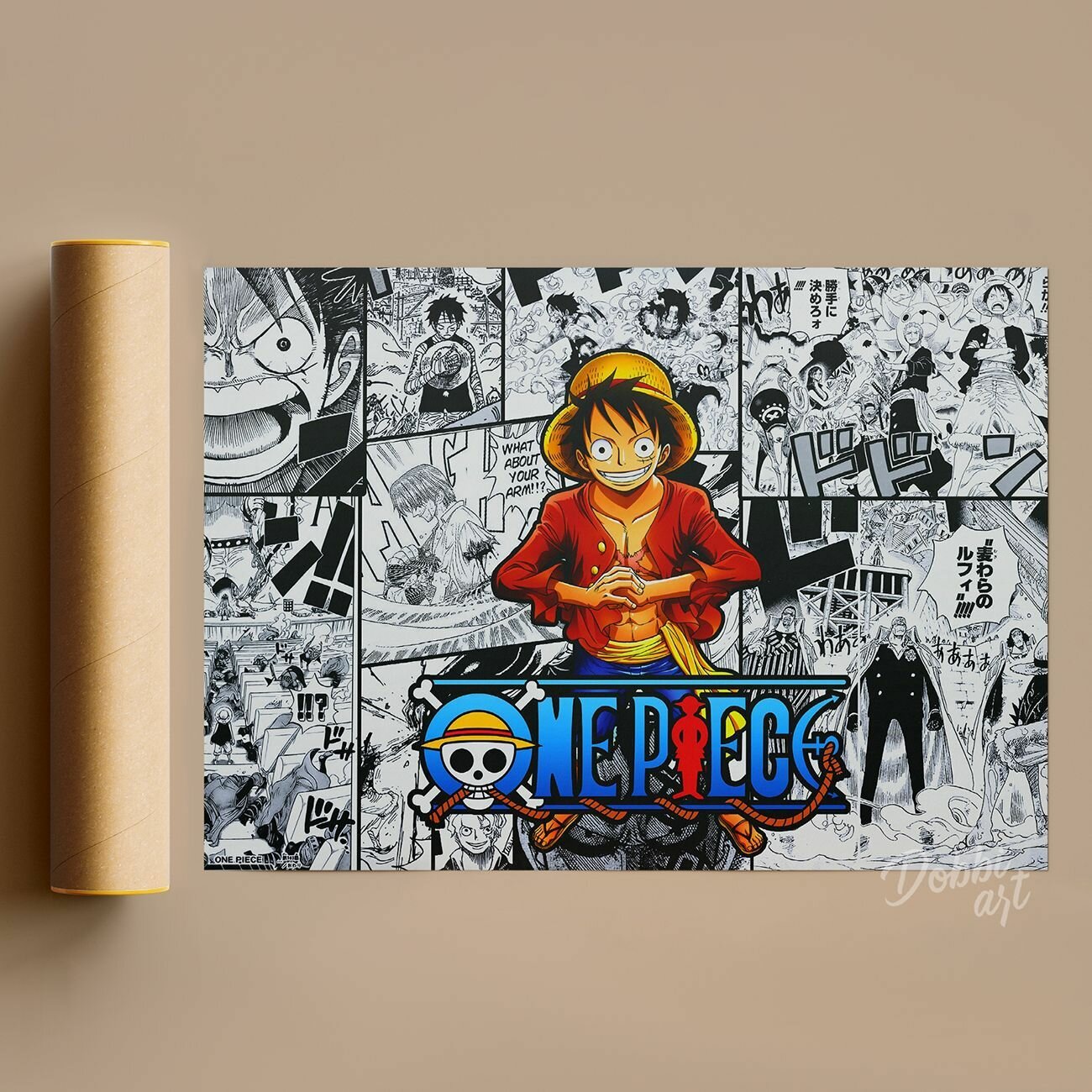 Постер Ван Пис 30х40 см без рамы/ Аниме Манга One Piece Луффи