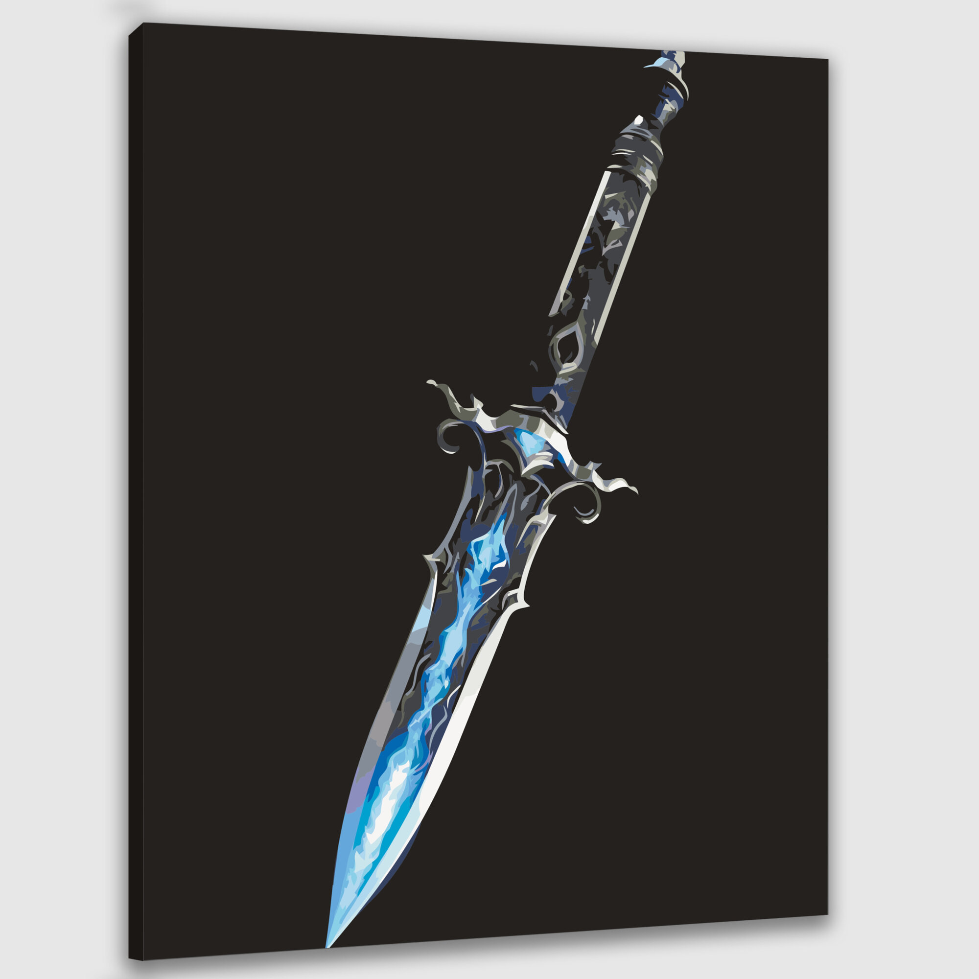 Картина по номерам 40x50 см, Меч грозы, реквизит, изготовлен на заказ, высокое разрешение, сложные детали