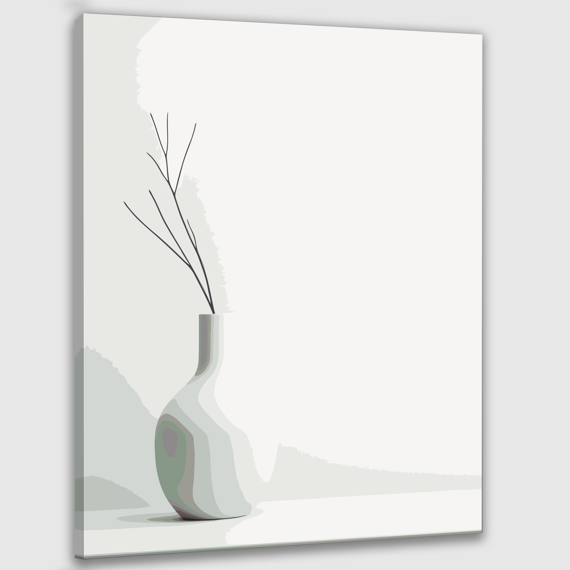 Картина по номерам 40x50 см, Минимализм, цифровое искусство, простота, единственный объект, четкие линии