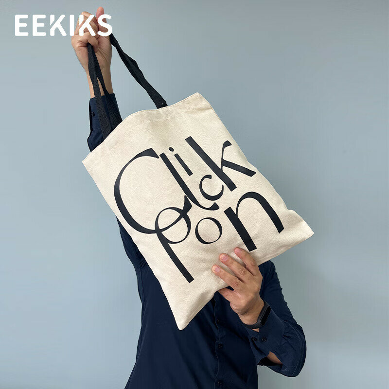 EEKIKS Artistic Canvas Tote Bag, Storage Bag, Travel Work Outdoor Portable Shoulder Bag, Eco-Friendly Shopping Bag, CL