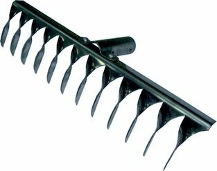 Грабли с витыми зубьями ГВ-12 нержавеющие для рыхления почвы и уборки сада