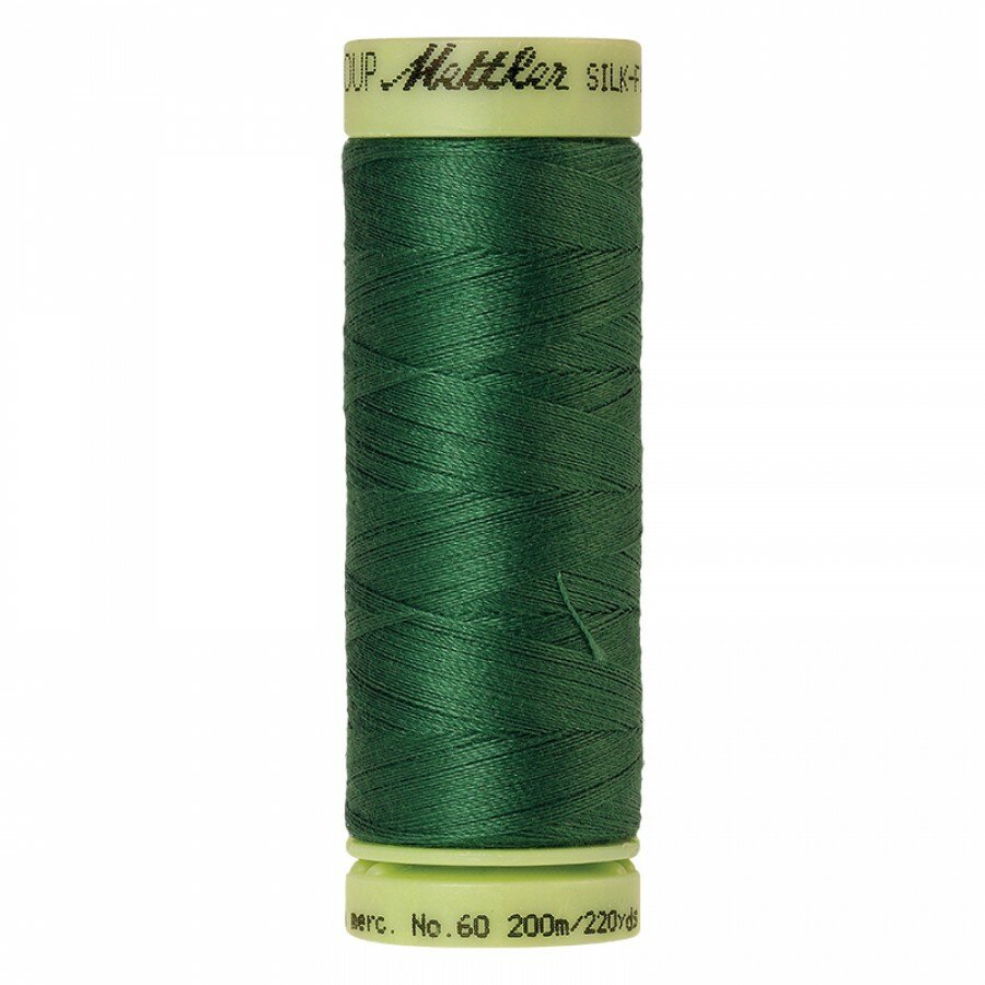 Нить для машинного квилтинга SILK-FINISH COTTON 60, 200 м 1097 Bright Green