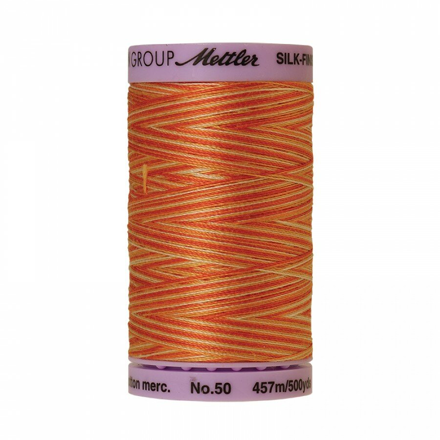Нить для машинного квилтинга SILK-FINISH MULTI COTTON 50, 457 м 9834 Rust Ombre