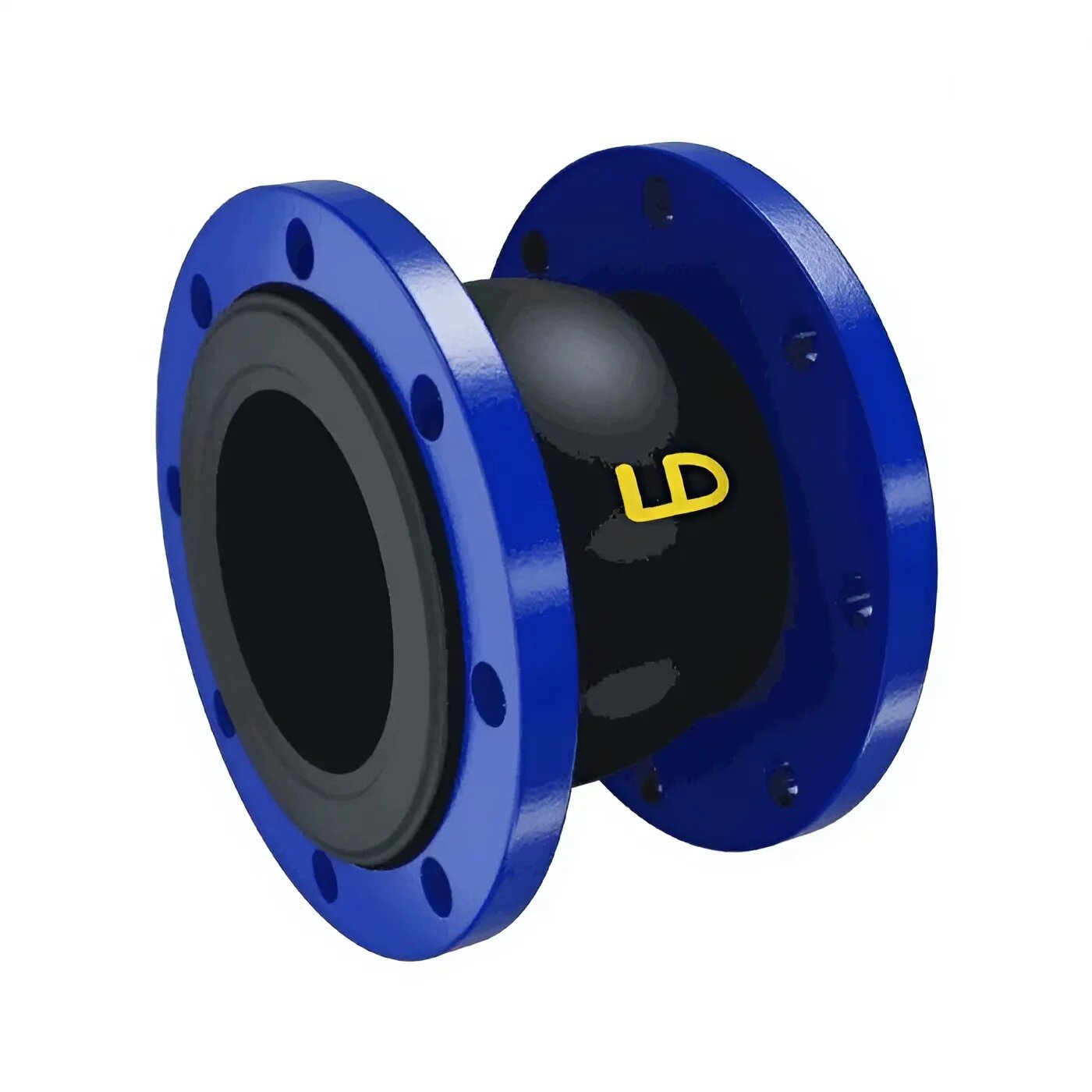 Компенсатор резиновый антивибрационный EPDM Ду 150 Ру16 фл L=180мм LD сжатие/растяжение 20 мм/12 мм