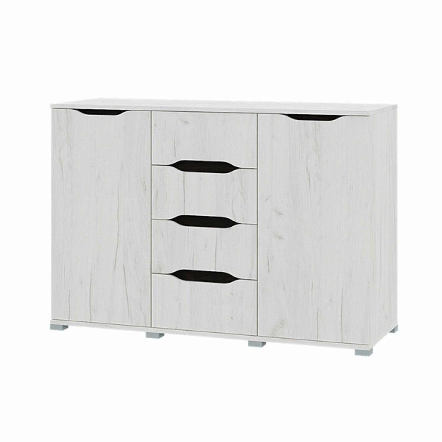 Комод 1200 Вега, цвет Крафт белый/Венге