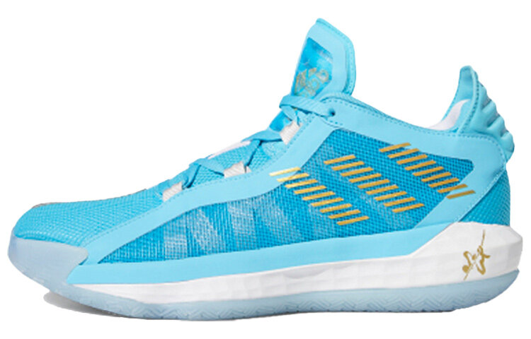 Кроссовки adidas D lillard 6, размер EU 41 стопа (25.5CM), синий