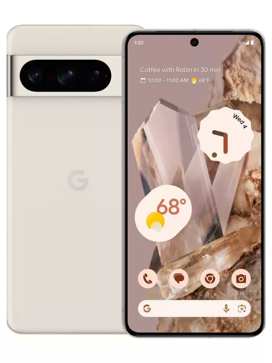 Смартфон Google Pixel 8 pro 12/256ГБ, US/CA/AU/GB, Dual: nano SIM + eSIM, Porcelain (бежевый)
