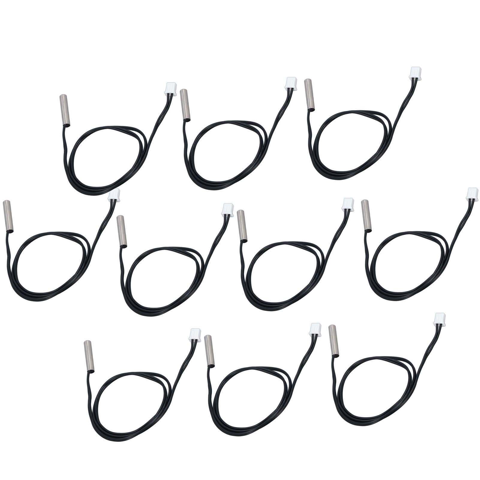 10 шт. датчик температуры зонд NTC термистор датчик температуры 5x25 мм с цилиндрической головкой 500 мм 10K B3950