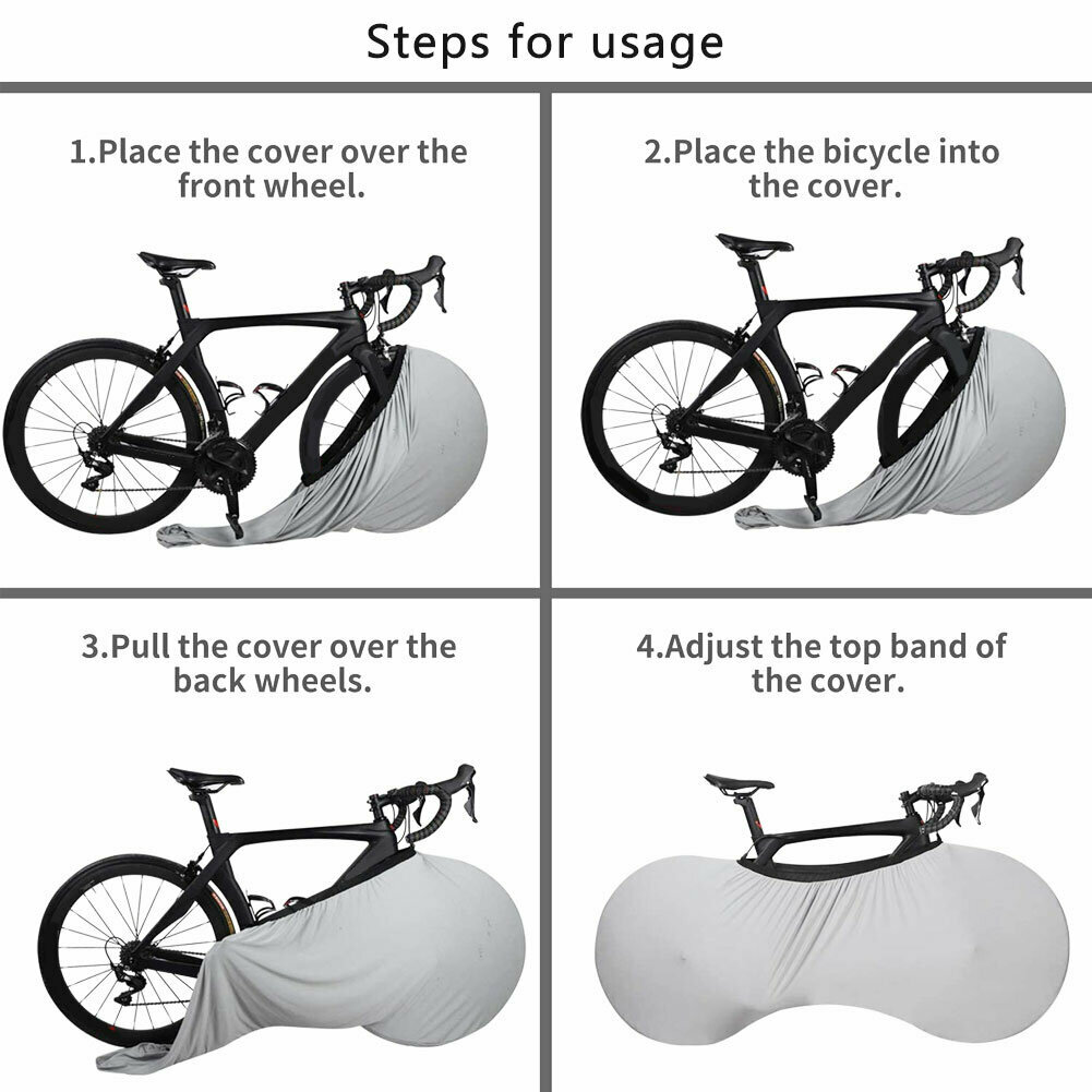 Чехол на колесо велосипеда, пылезащитный крытый эластичный мешок для хранения колес велосипеда для горного велосипеда, шоссейного велосипеда