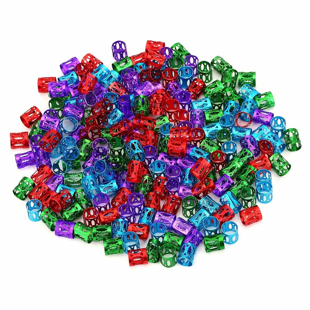 Easy To Operate Dreadlocks Beads, Adjustable Colorful Deadlocks Beads Hair Jewelry, Change Your Style for Braids Decorate Long